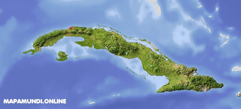 ⊛ Mapa de Cuba ·🥇 Político & Físico Para Imprimir
